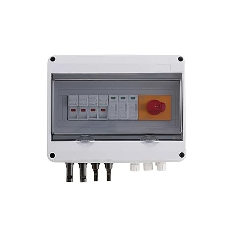 Solar PV Combiner Box with Lightning Protection 2 In 1 Out 1000V - Tuga ...