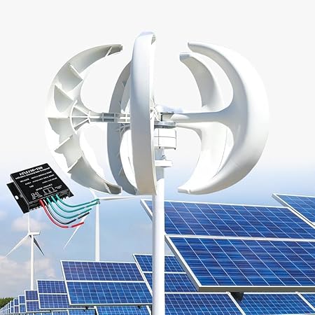 10000W Vertical Wind Turbine Generator 12V to 220V Hybrid Kit - Tuga Power