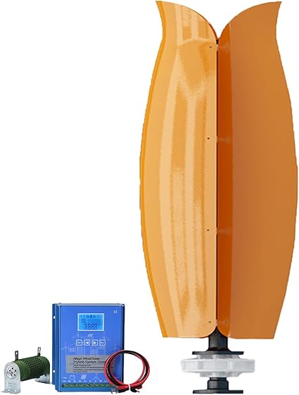 4000W Vertical Axis Wind Turbine with Dual Brake System and Blades ...