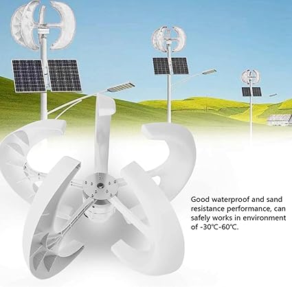 8000W Vertical Axis Wind Turbine 12V 24V 48V High Efficiency Generator ...