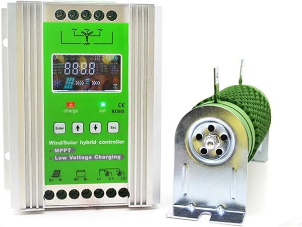 2000W Wind Solar Hybrid System with MPPT Charge Controller and Turbine ...