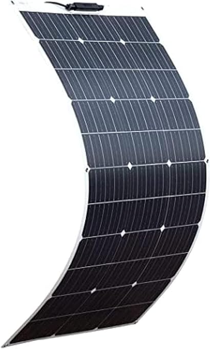 100 Watt Flexible Solar Panel 12 Volt Lightweight Monocrystalline Kit ...