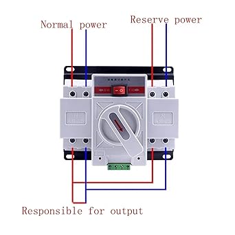 Dual Power Automatic Transfer Switch 2P 63A 220V MCB Type ATS - Tuga Power
