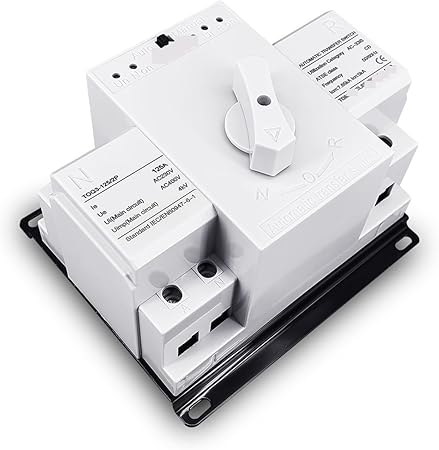 ATS 2P 125A 230V Dual Power Automatic Transfer Switch PV Generator ...