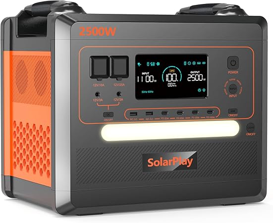 Q2402M Solar Generator 2500W 2300Wh Portable Power Station with 4 ...