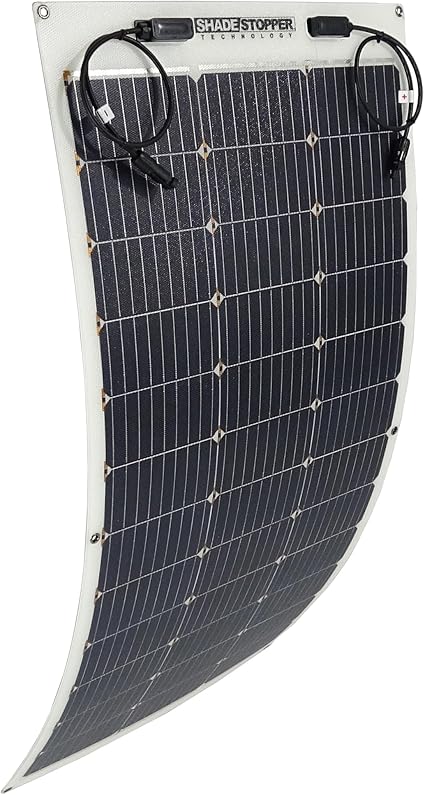 100 Watt Flexible Solar Panel Featuring Shade Stopper Technology - Tuga ...