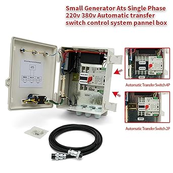 Single Phase Automatic Transfer Switch Control Panel for Generators ...