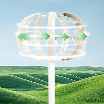 600W Vertical Axis Wind Turbine Generator Kit for Boats and Cabins ...