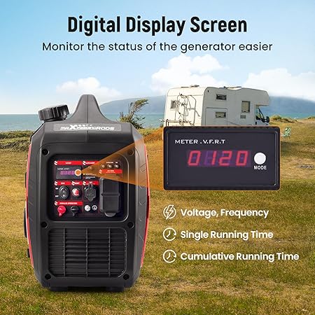 Maxpeedingrods 2850 Watt Portable Inverter Generator for Camping RV Use ...